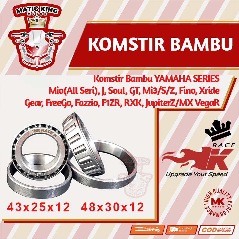 Jual Race K Komstir comstir Racing Bambu Yamaha Mio Sporty Smile M3 J ...