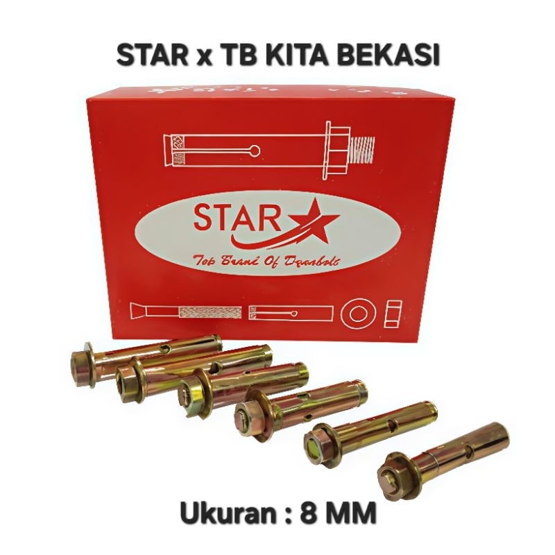 Jual DYNABOLT STAR M8 / DINABOLT STAR M8 / BAUT BETON STAR M8 ...