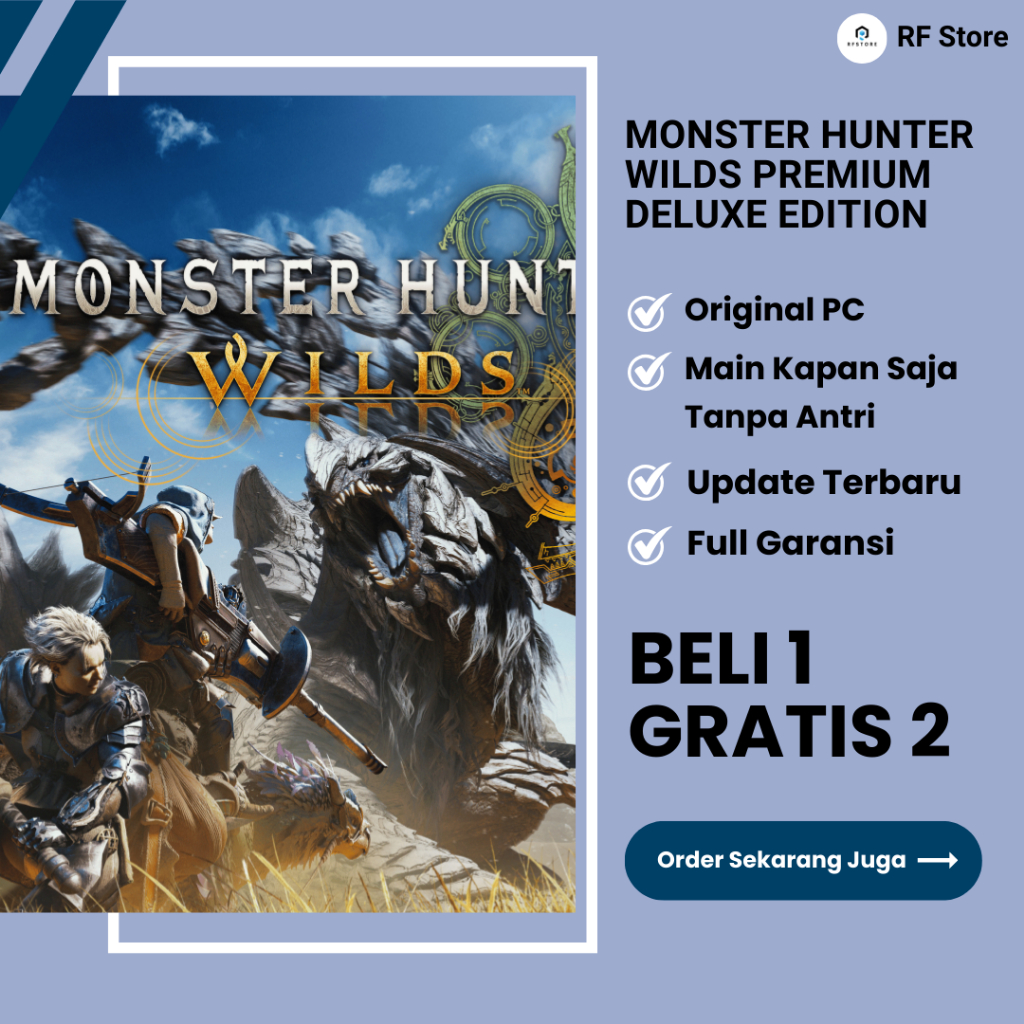 Jual Monster Hunter Wilds Premium Deluxe Edition Original Game PC | Shopee Indonesia