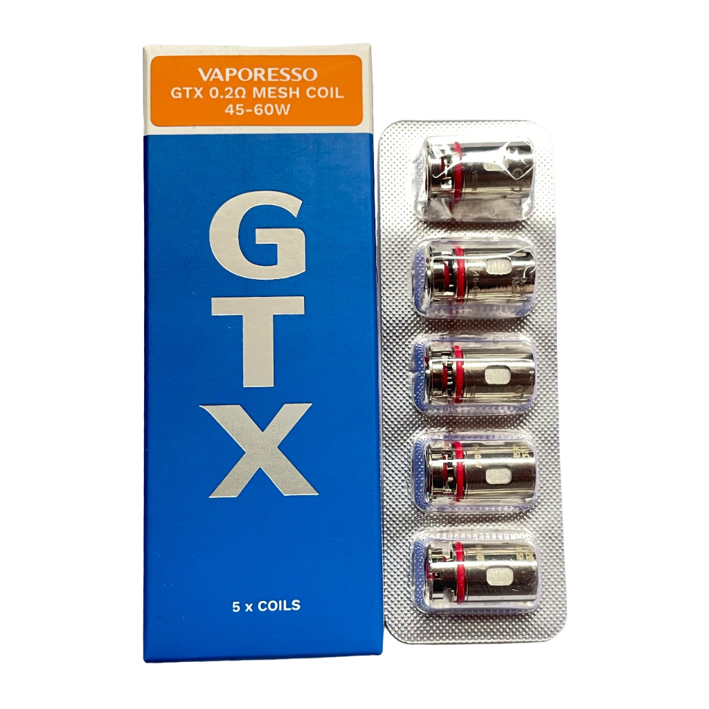 Jual Authentic VAPORESSO REPLACEMENT COILS GTX 0.2Ω MESH COIL 45-60W ...