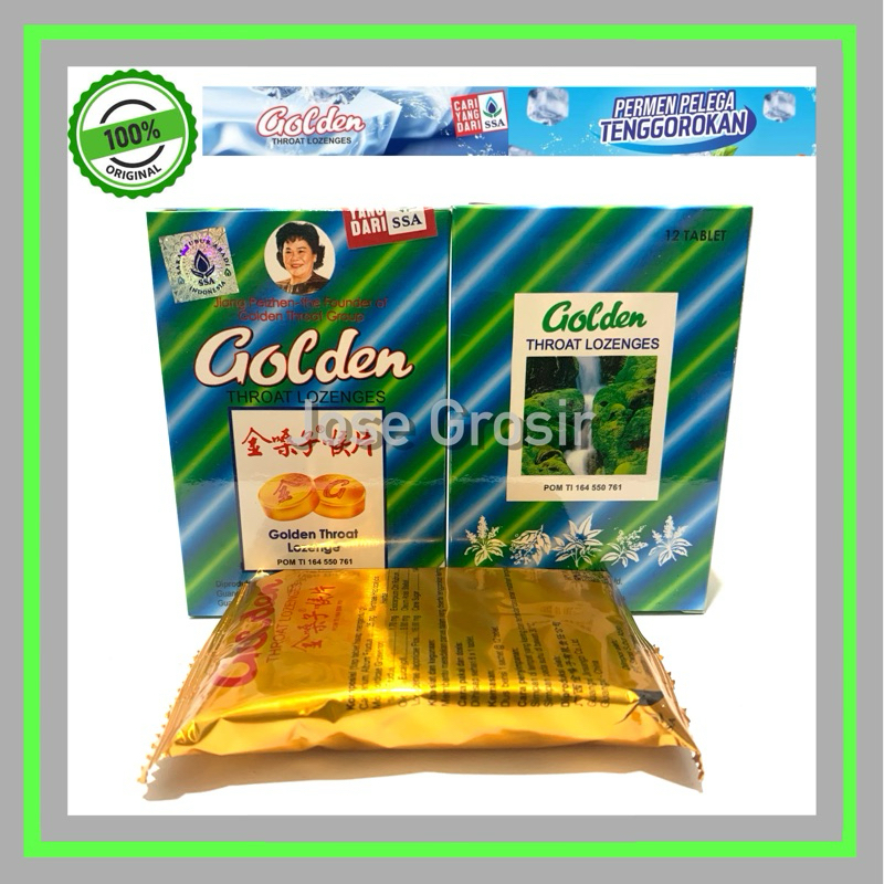 Jual Golden Throat Lozenges - Permen Obat Sakit Tenggorokan | Shopee ...