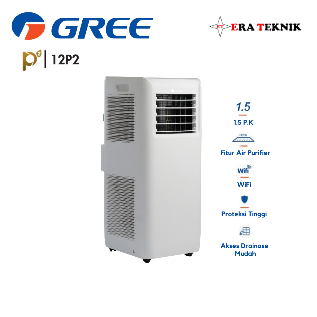 Jual AC Portable Gree 1.5PK Non Inverter GPC-12P2 | Shopee Indonesia