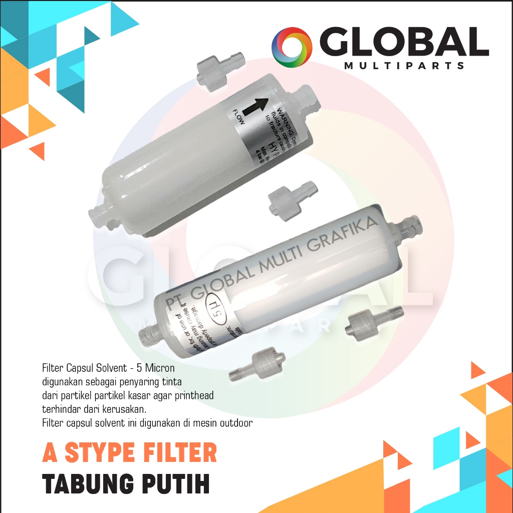 Jual Filter Capsul Putih / A Stype Filter 5 micron Mesin Printing ...