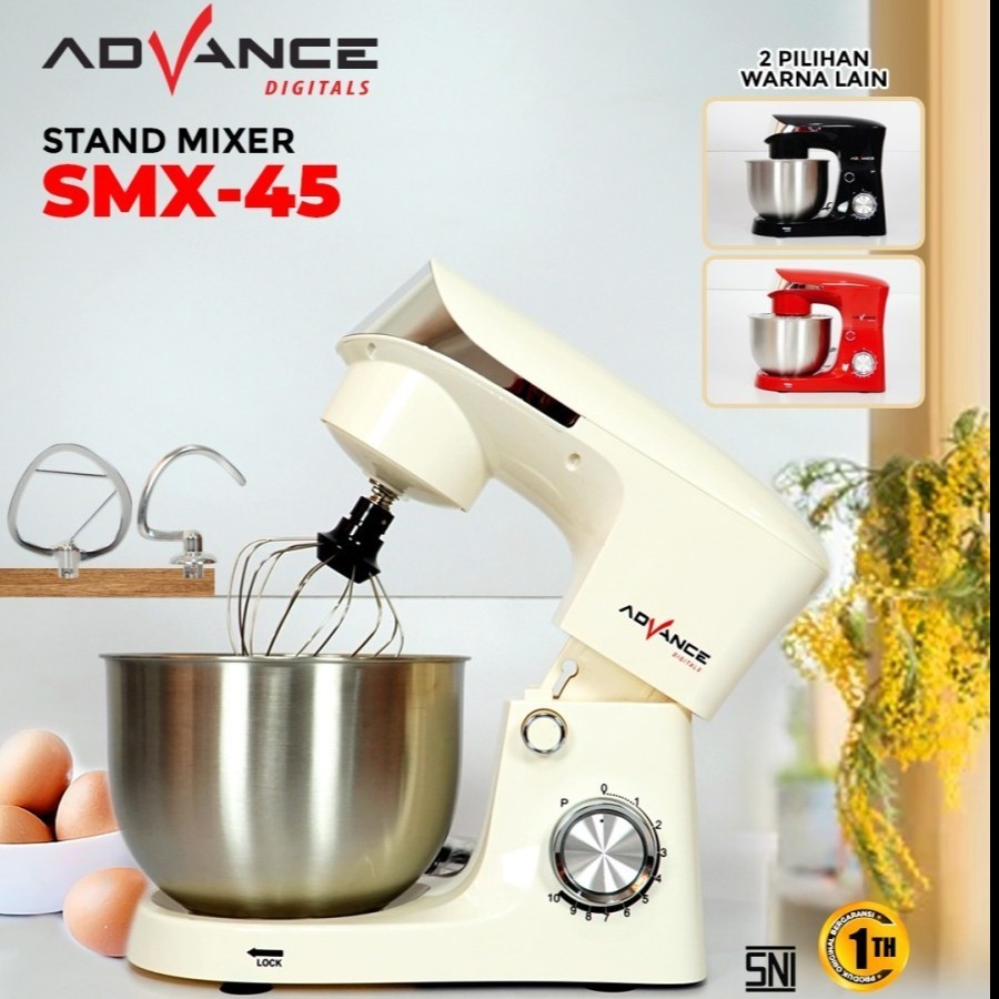 Jual Advance SMX 45 Stand Mixer Kapasitas 4,5 Liter Daya 800 Watt 10 ...