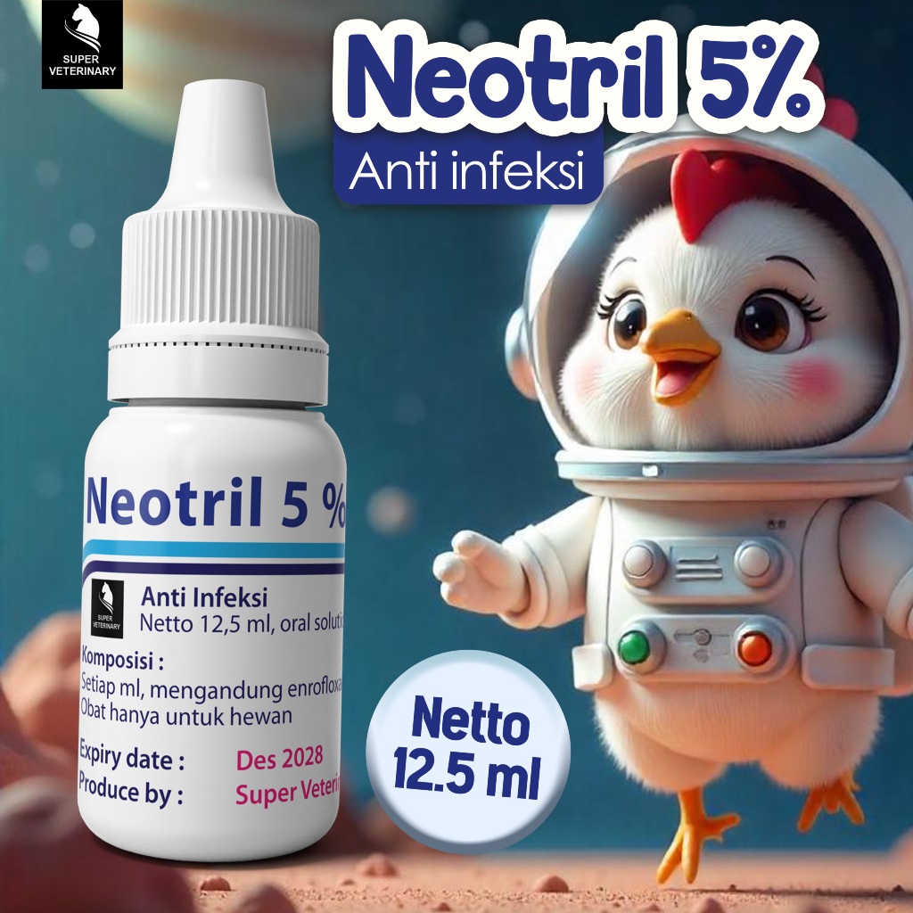 Jual Neotril 5% - Menobati CRD, Ngorok, Snot Dll - Untuk Ayam Sakit ...