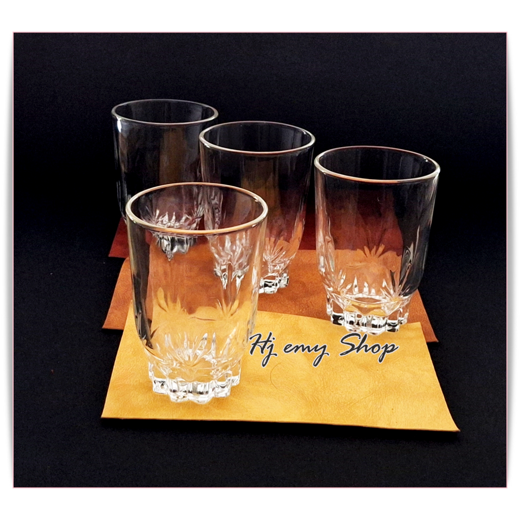 Jual Gelas Beling Polos Ciu Motif Belimbing Per 6 pcs | Shopee Indonesia