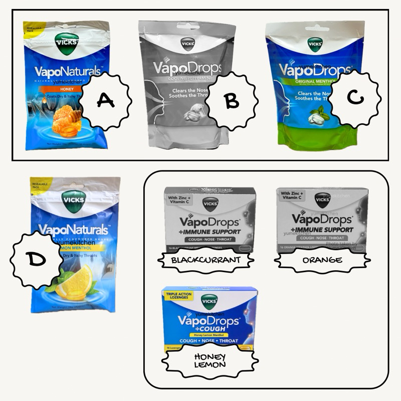 Jual Vicks Permen Pelega Tenggorokan ( VapoNaturals - VapoDrops ) Mint ...