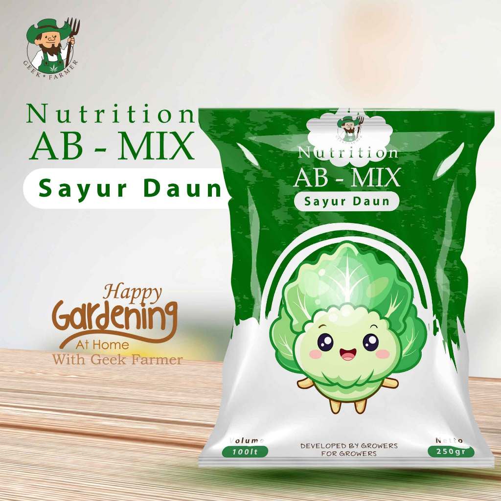 Jual Geek Farmer - Nutrition AB-MIX Sayur Daun 250gr – Nutrisi ...