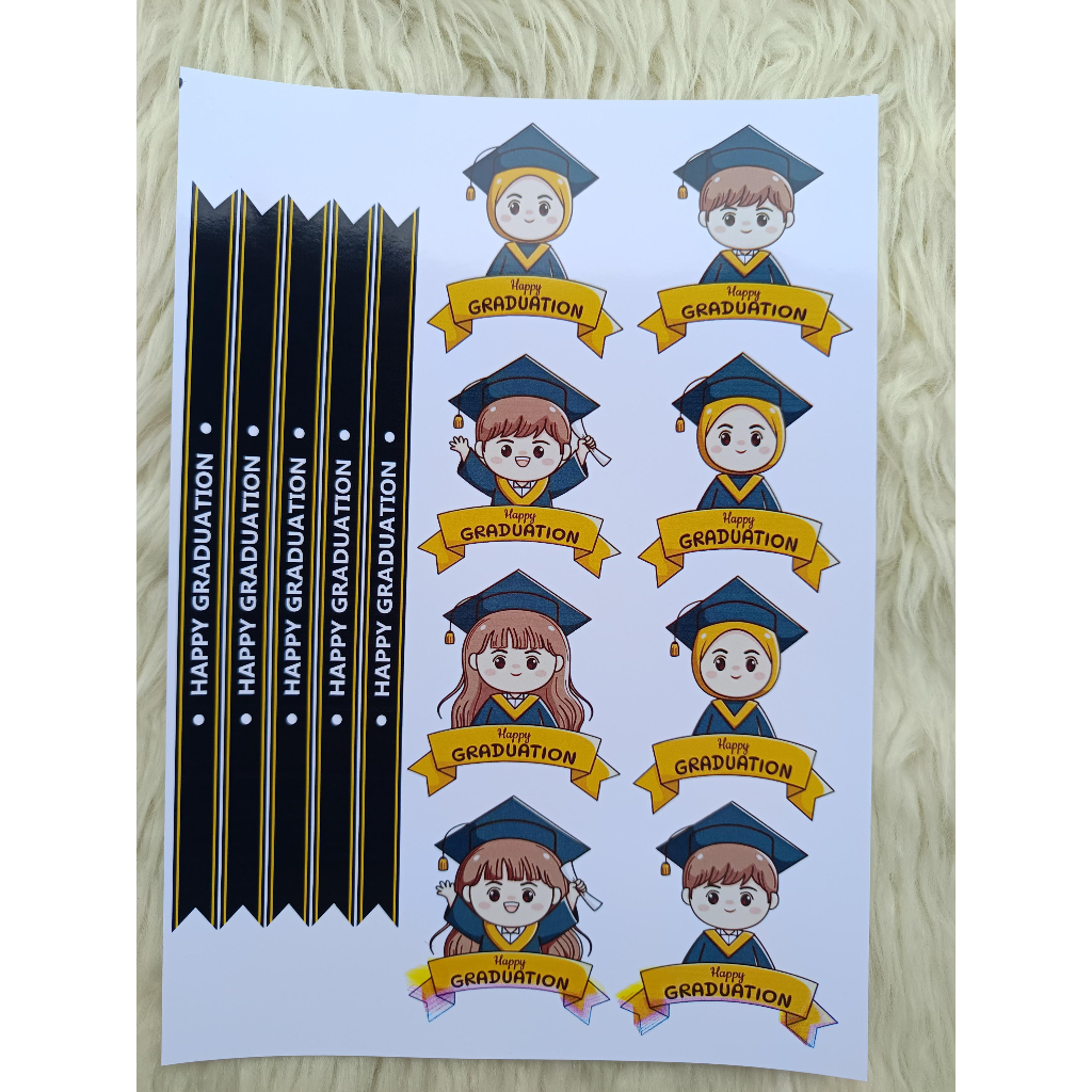 Jual PAKET WISUDA LENGKAP // Topper Untuk Buket Wisuda // Topper ...