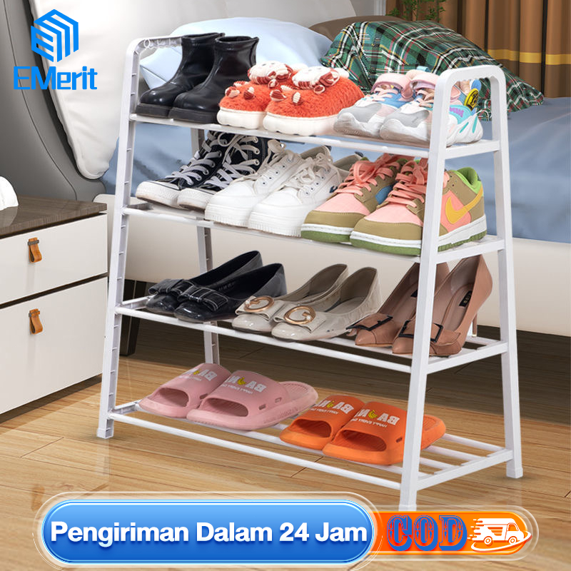 Jual Rak Sepatu 4/5 Susun Minimalis Tempat Sepatu Sandal Rak Sandal ...