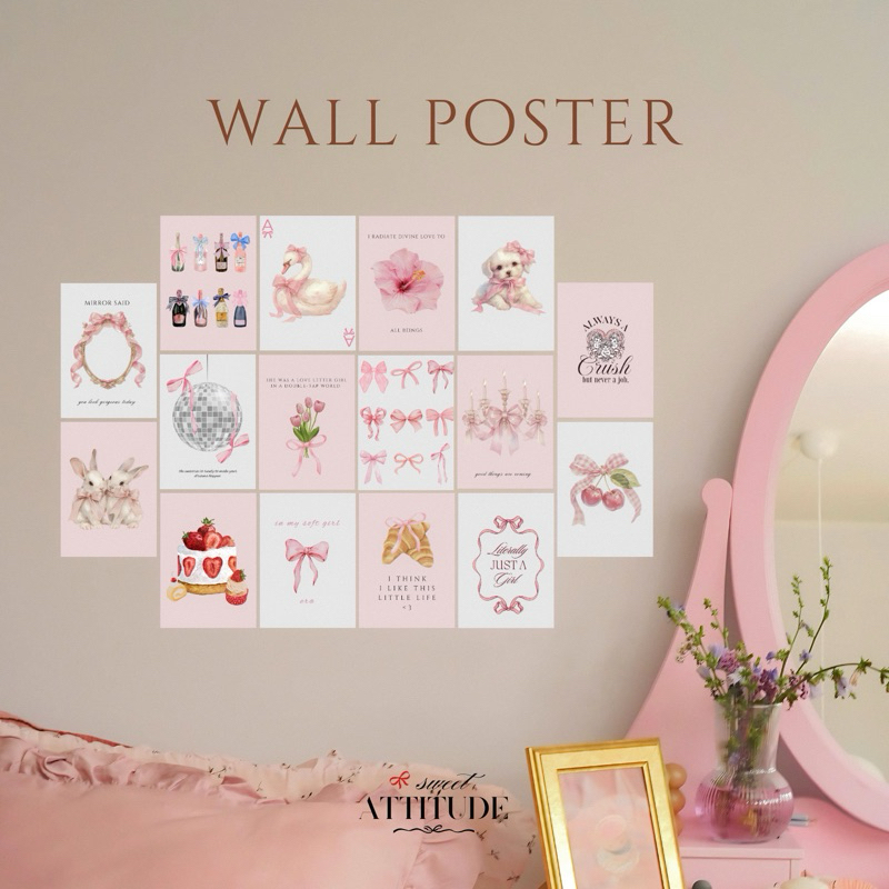 Jual SweetAttitude - Poster Wall Decor / Wall Poster Hiasan ala Korea ...