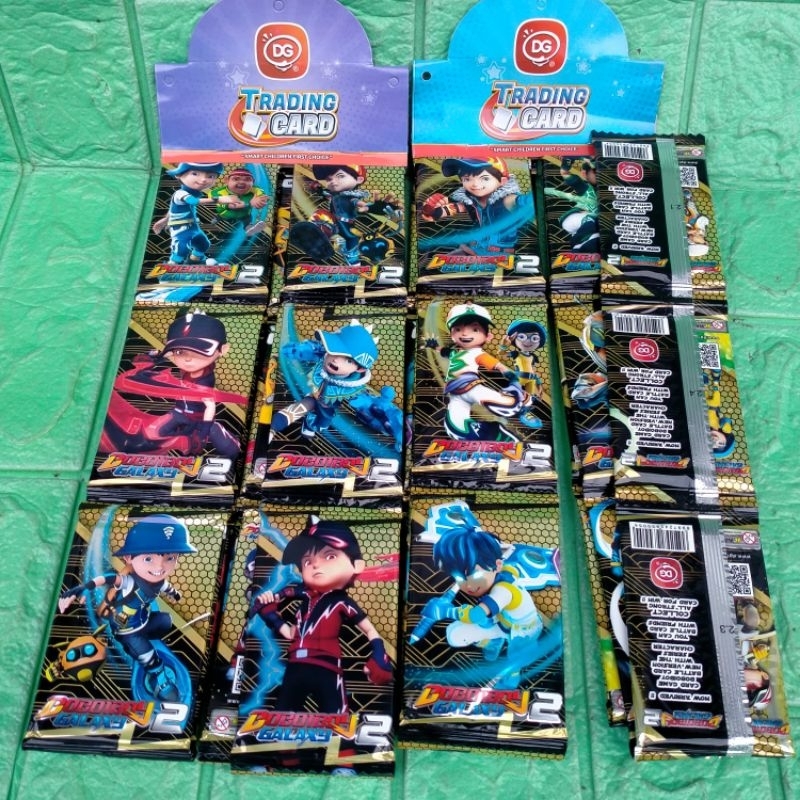 Jual Grosir 12 Sachet Mainan Kartu BOBOIBOY Trading Card Boboi Galaxy ...