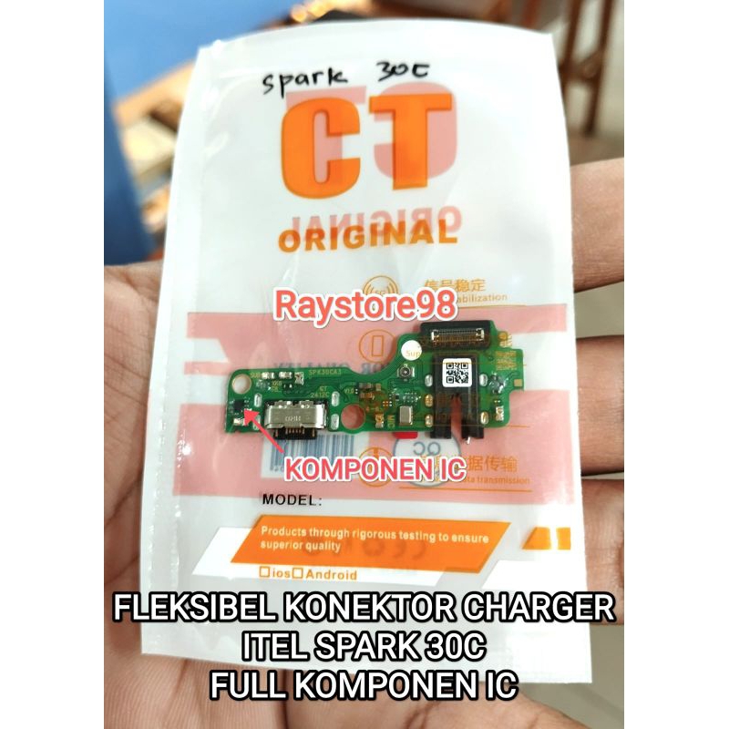 Jual Fleksibel Charger Tekno Spark 30C ORIGINAL FULL KOMPONEN IC ...