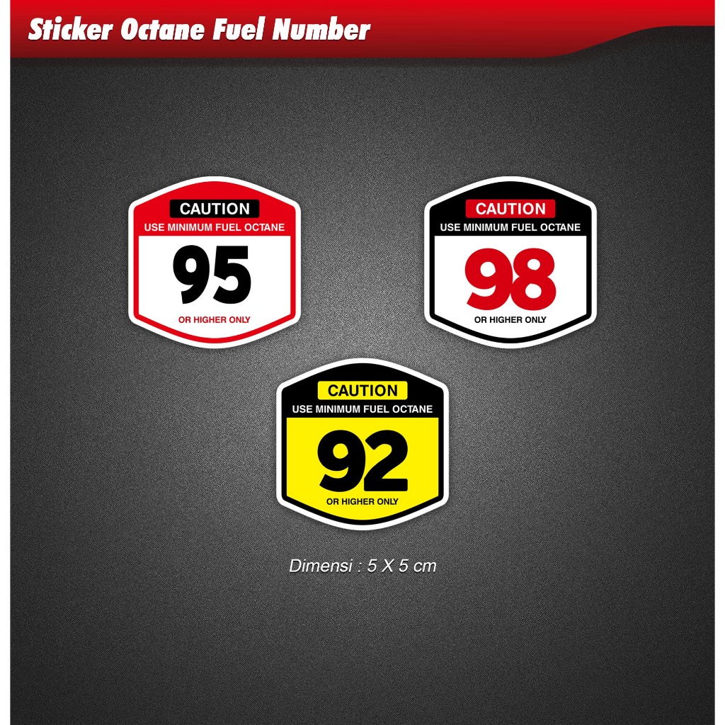 Jual Sticker Fuel Octane Number | Shopee Indonesia