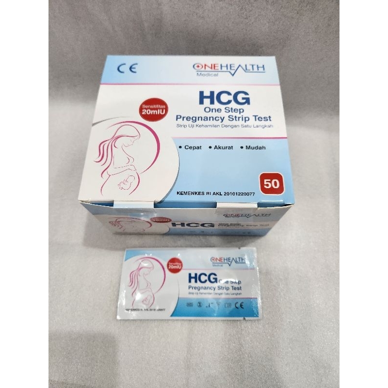 Jual test pack kehamilan one step pregnancy strip test one health one ...