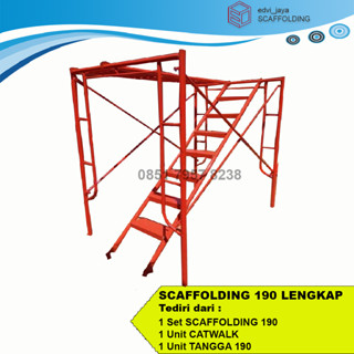 Jual SATU SET SCAFFOLDING STEGER MAIN FRAME 190 KOMPLIT CATWALK/Pijakan ...