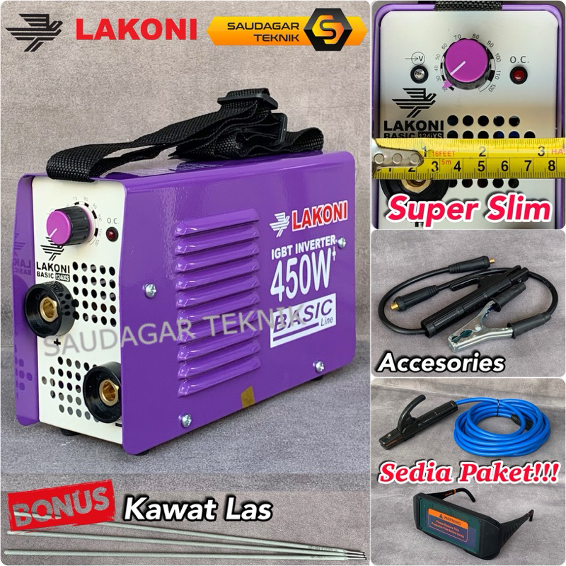 Jual Mesin Las Mini Lakoni Basic 124ixr 450 watt Hemat Listrik Inverter ...