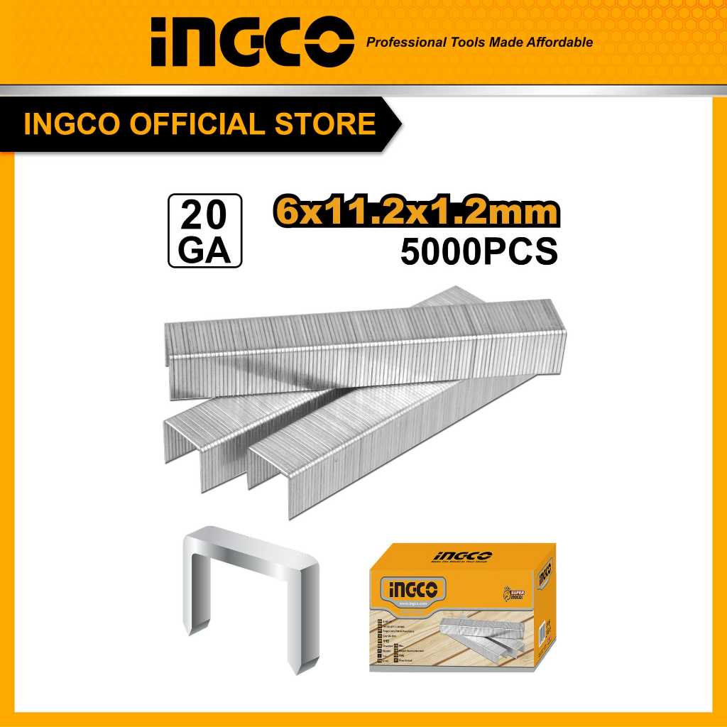 Jual INGCO 5000 Pcs Staple Mahkota 6mm/10mm untuk APS06131-3 | Shopee ...