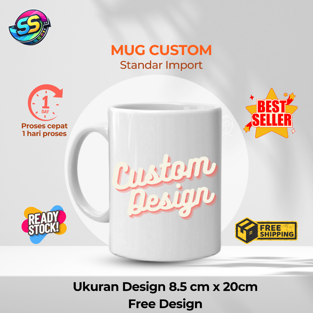 Jual MUG CUSTOM / MUG STANDAR / WISUDA /PREMIUM / MURAH / FREE DESIGn ...
