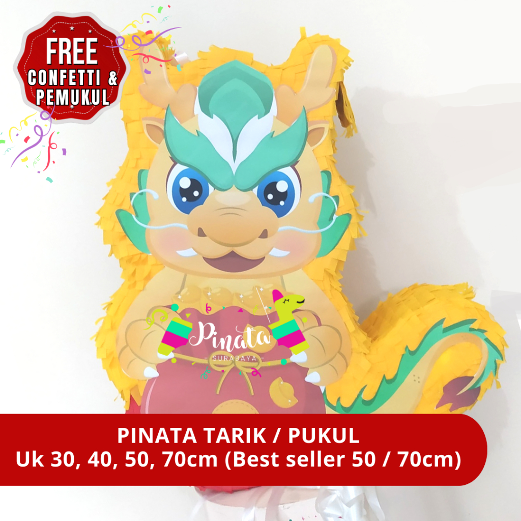 Jual Pinata ulang tahun Naga chinese new year dragon sincia sin cia ...