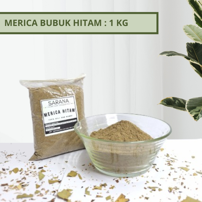Jual Merica Hitam Bubuk Asli Murni 1 Kg/ Merica Powder Rempah Bubuk ...