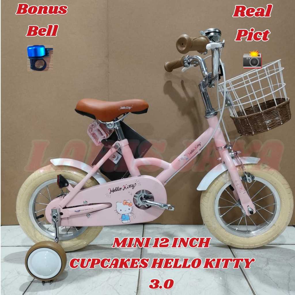 Jual Element Cupcakes Hello Kitty 3.0 12" Bikes Bike Keranjang TERBARU | Shopee Indonesia
