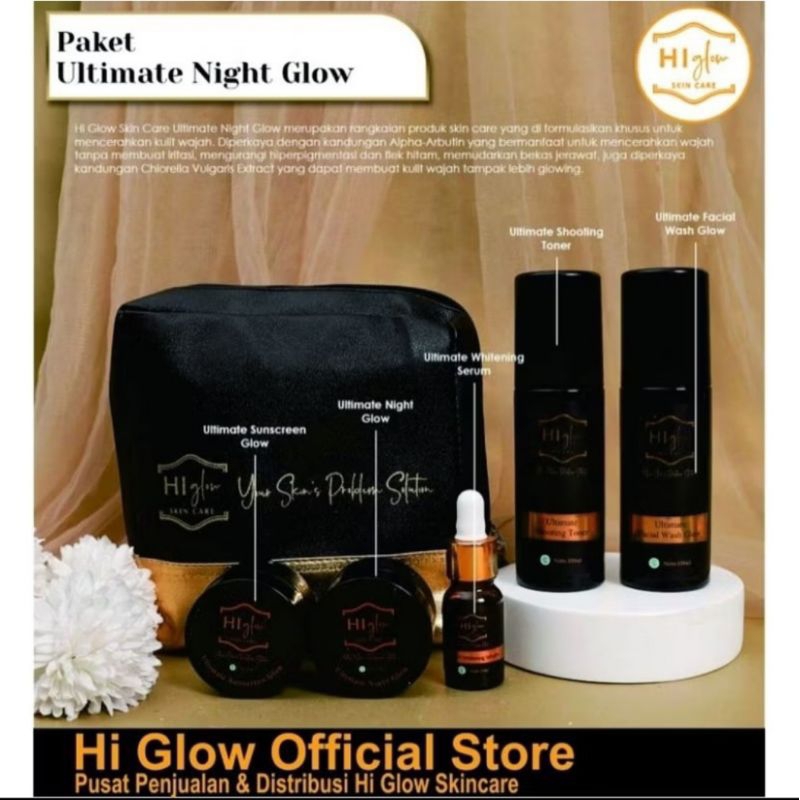 Jual Paket Ultimate Higlow Skincare Acne Dark Spot/ Acne Prone/ Night ...