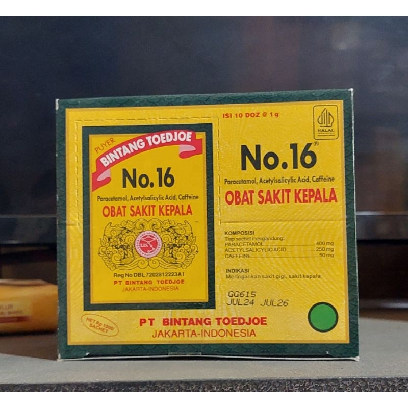 Jual Bintang Toedjoe Puyer No 16 PAK isi 10 lembar x 1gr | Shopee Indonesia