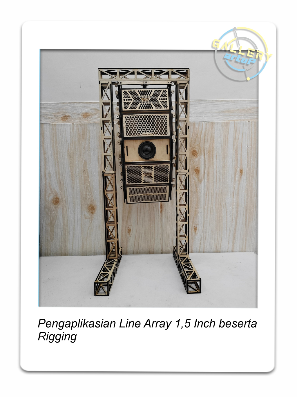 Jual Line Array Sound Miniatur Speaker 1,5" bisa digabung-gabung ...