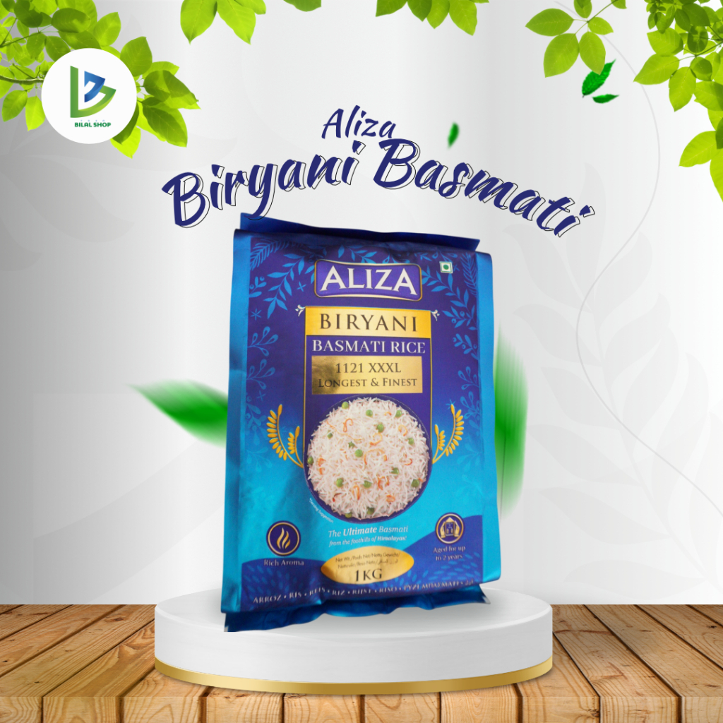 Jual Aliza Biryani Basmati Rice 1KG - Rich Aroma | Shopee Indonesia