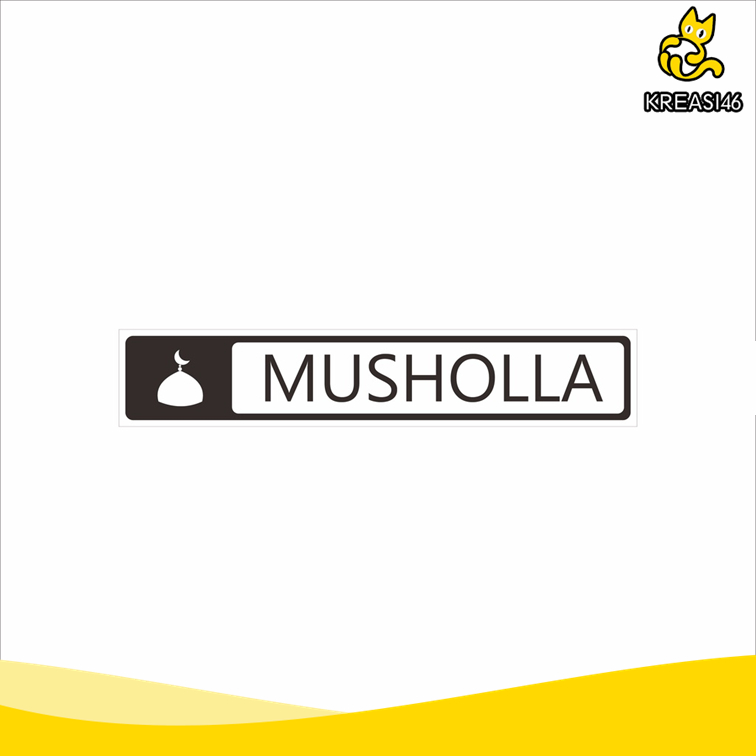 Jual SIGN AKRILIK MUSHOLLA TANDA MUSHOLLA ACRYLIC SIGNAGE UKURAN 7,5CM ...