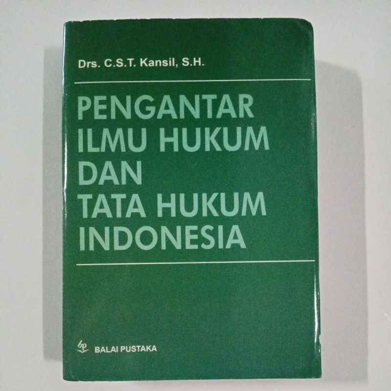 Jual BUKU PENGANTAR ILMU HUKUM DAN TATA HUKUM INDONESIA By Drs. Kansil | Shopee Indonesia