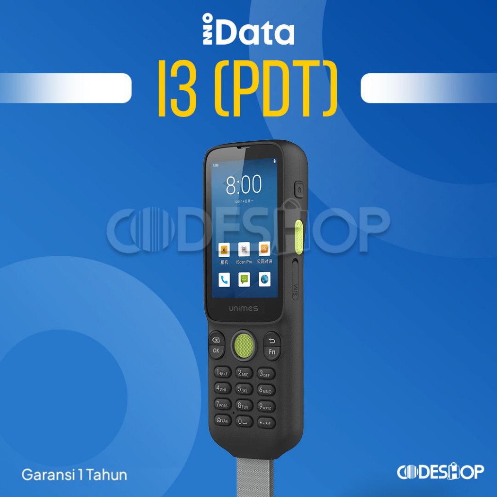 Jual Mobile Barcode Scanner iData i3 PDT PDA Android 2D Keypad ...