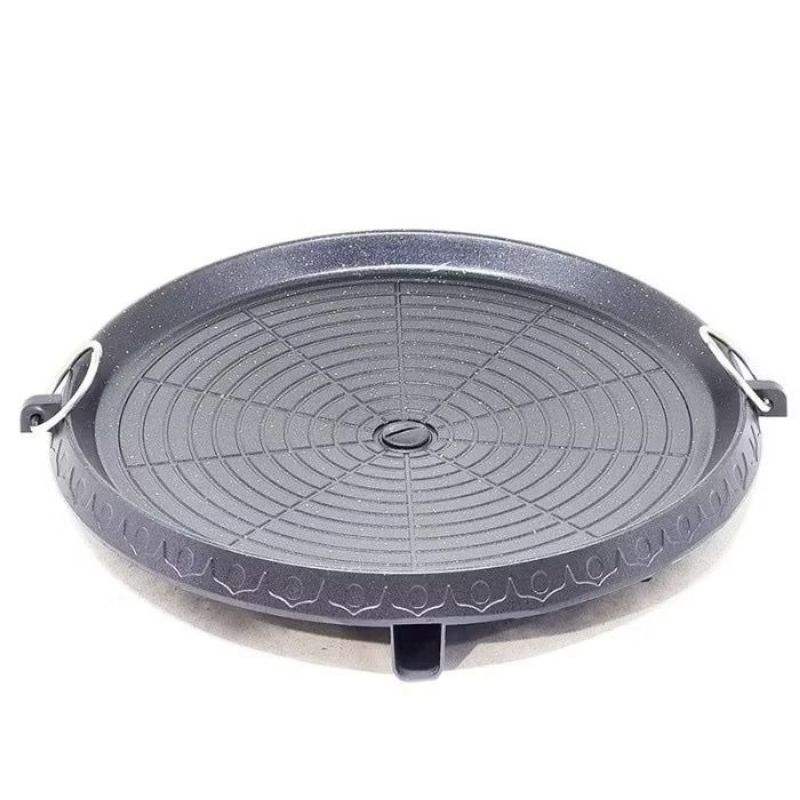 Jual Bulgogi Pan Bulat Alat Panggang Kompor Grill Pan Panggangan Daging ...