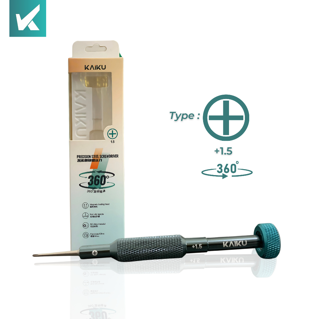 Jual KAIKU Precision Steel Screwdriver Magnetic for HP / Obeng Baja ...