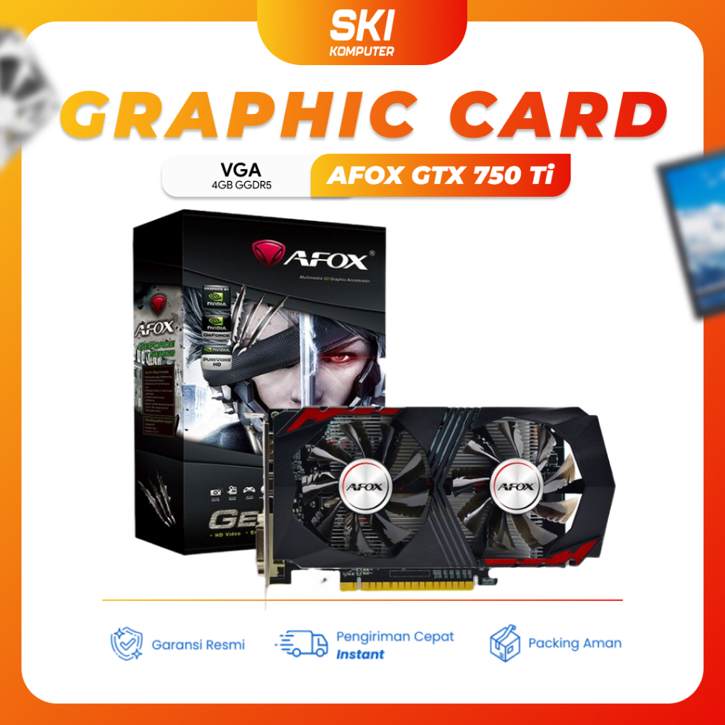 Jual VGA CARD AFOX GTX 750 Ti DDR5 128 BIT BERGARANSI | Shopee Indonesia