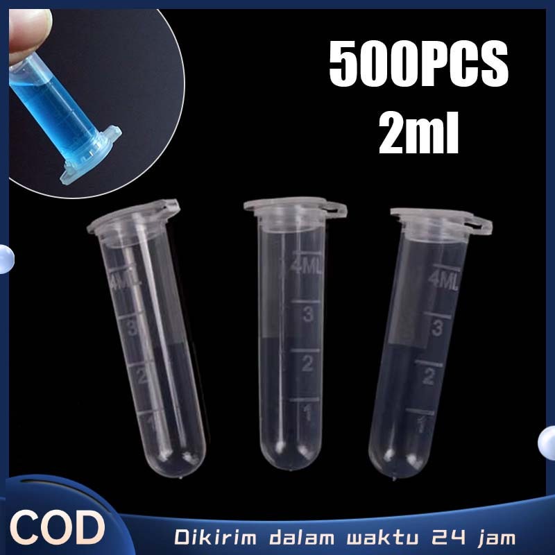 Jual 500pcs PCR Tube 5ml Tabung Sentrifus Tube Eppendorf Tube Sample ...
