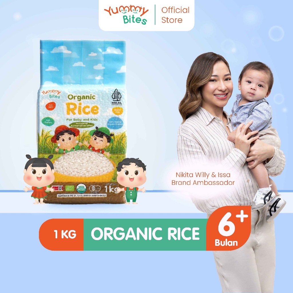 Jual [NIKITA WILLY EXCLUSIVE] Yummy Bites Organic Rice 1Kg/ Beras ...