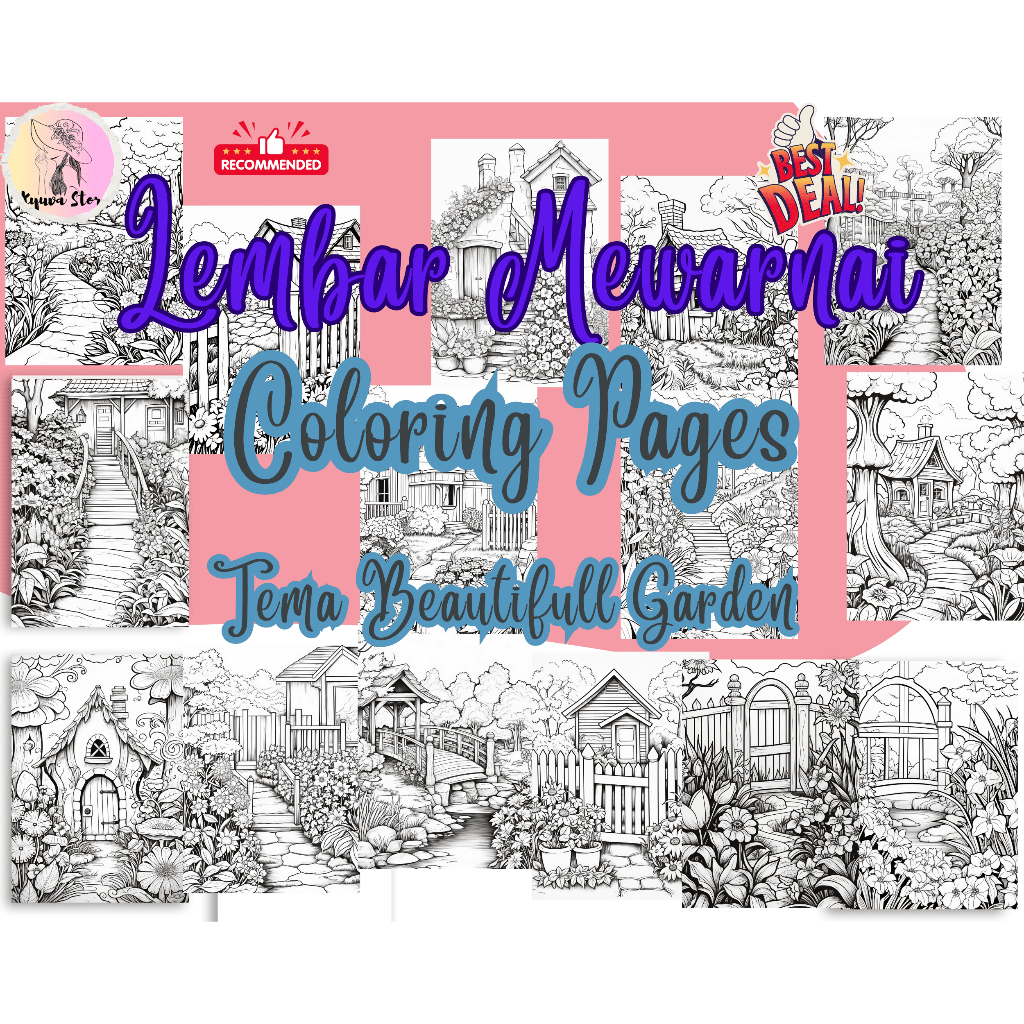 Jual LEMBAR MEWARNAI COLORING PAGES UKURAN A5 dan A4 KERTAS HVS 80 GRAM ...