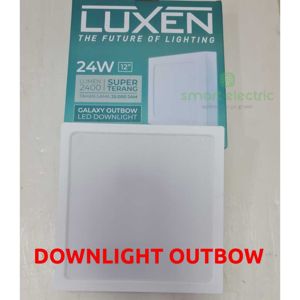Jual Luxen Downlight Outbow 24 Watt 12 inchi Lampu Tempel Plafon LED ...
