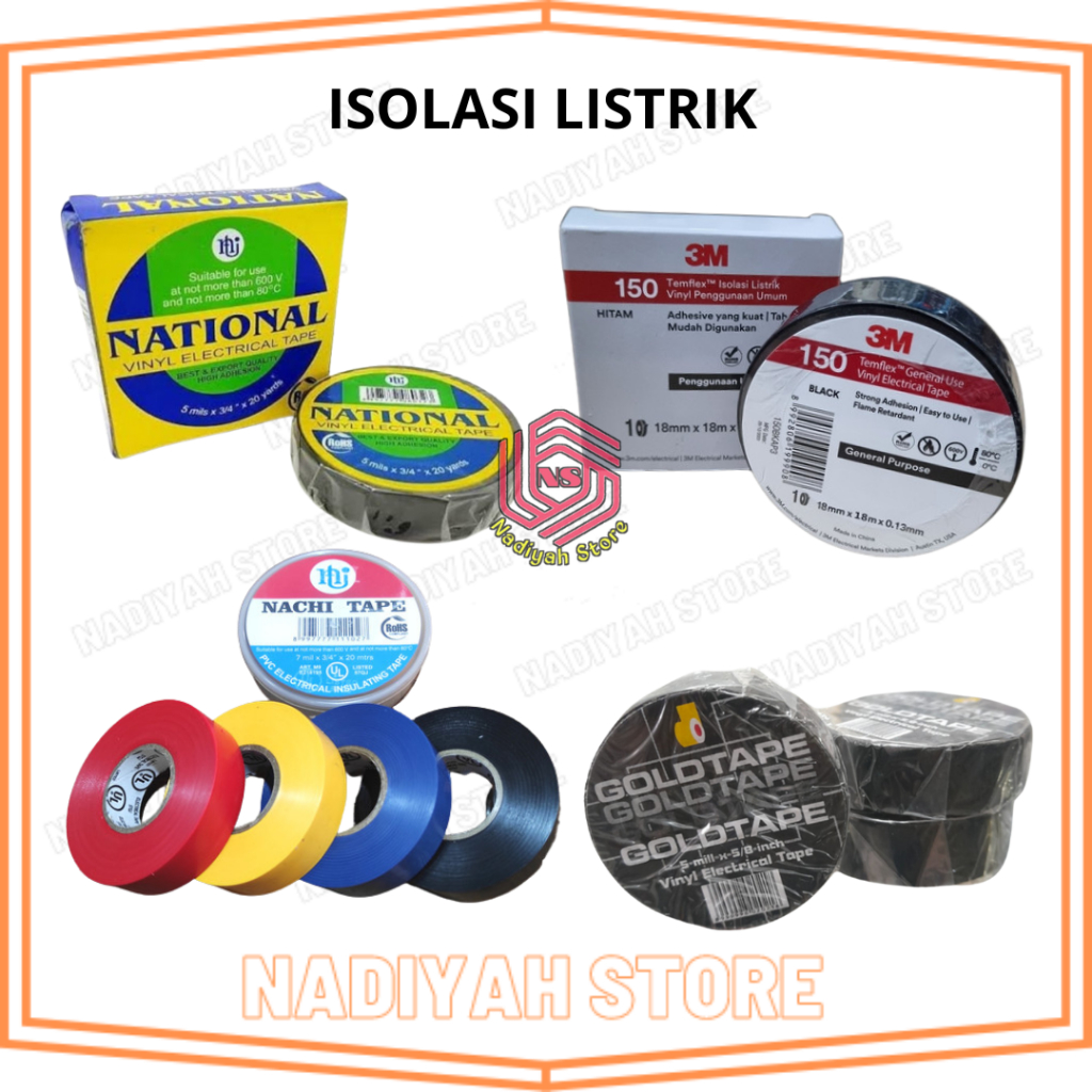 Jual ISOLASI LISTRIK MURAH SOLASI HITAM LISTRIK ORIGINAL ISOLASI KABEL ...