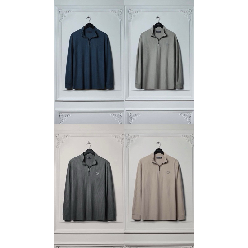 Jual RUCAS Tailor “Textured Long Sleeve” Polo Shirt | Shopee Indonesia