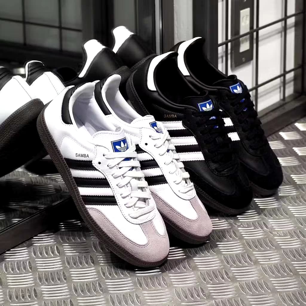 Jual sepatu hitam putih samba OG original COD escovers | Shopee Indonesia