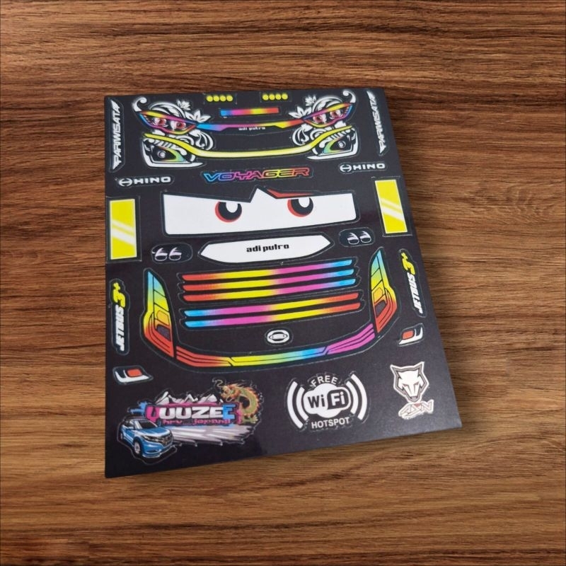 Jual Stiker Headlamp Miniatur Bus JB3 RGB bunga | Shopee Indonesia