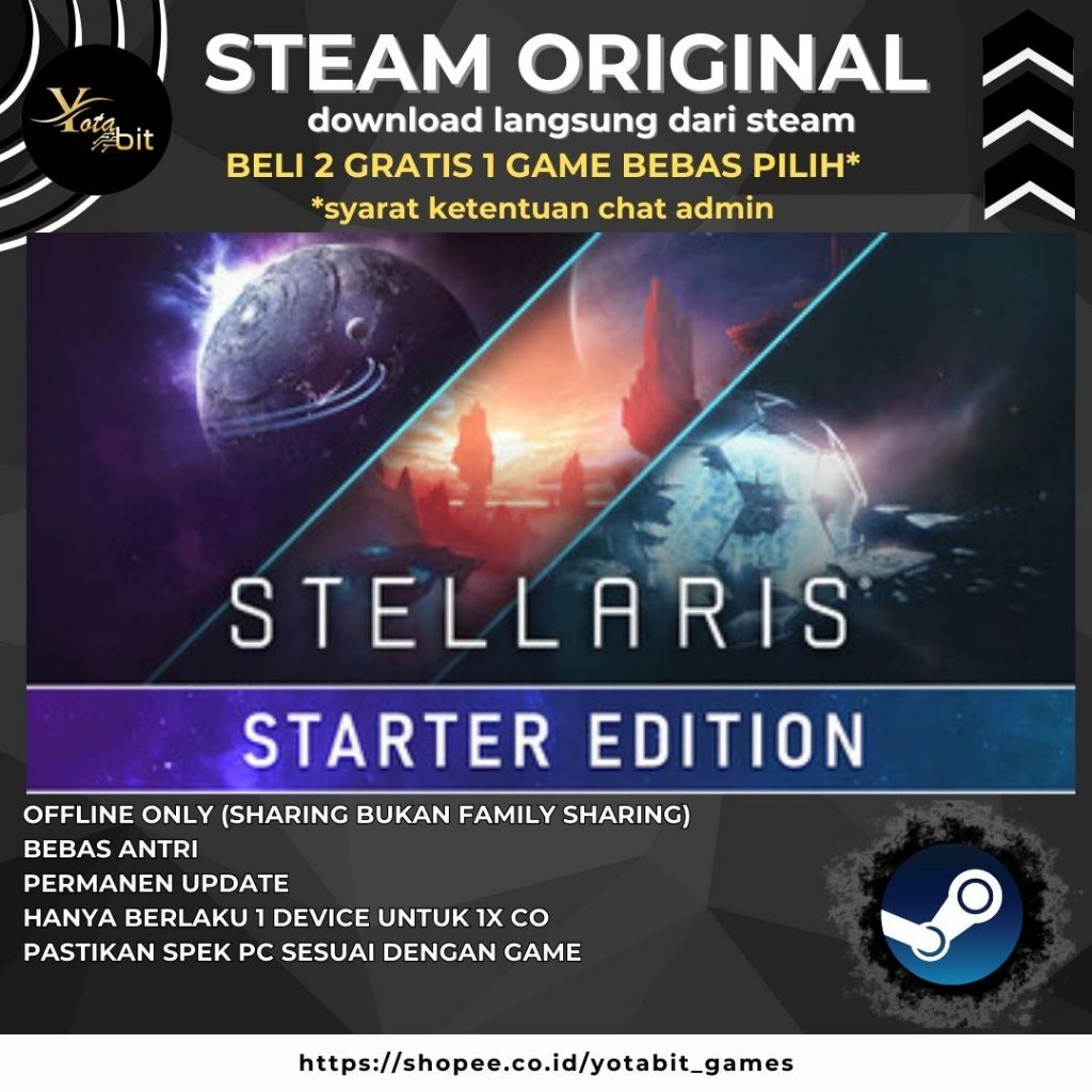 Jual Stellaris: Starter Edition PC Sharing Original Offline | Shopee Indonesia