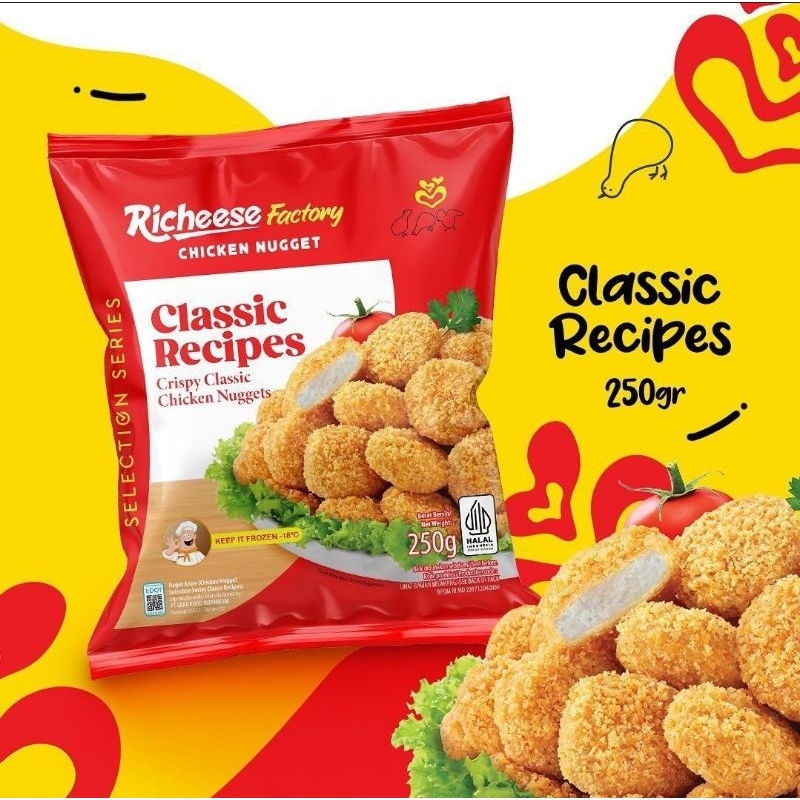 Jual RICHEESE FACTORY CLASSIC RECIPES 250GRAM|richeese nuget ayam ...