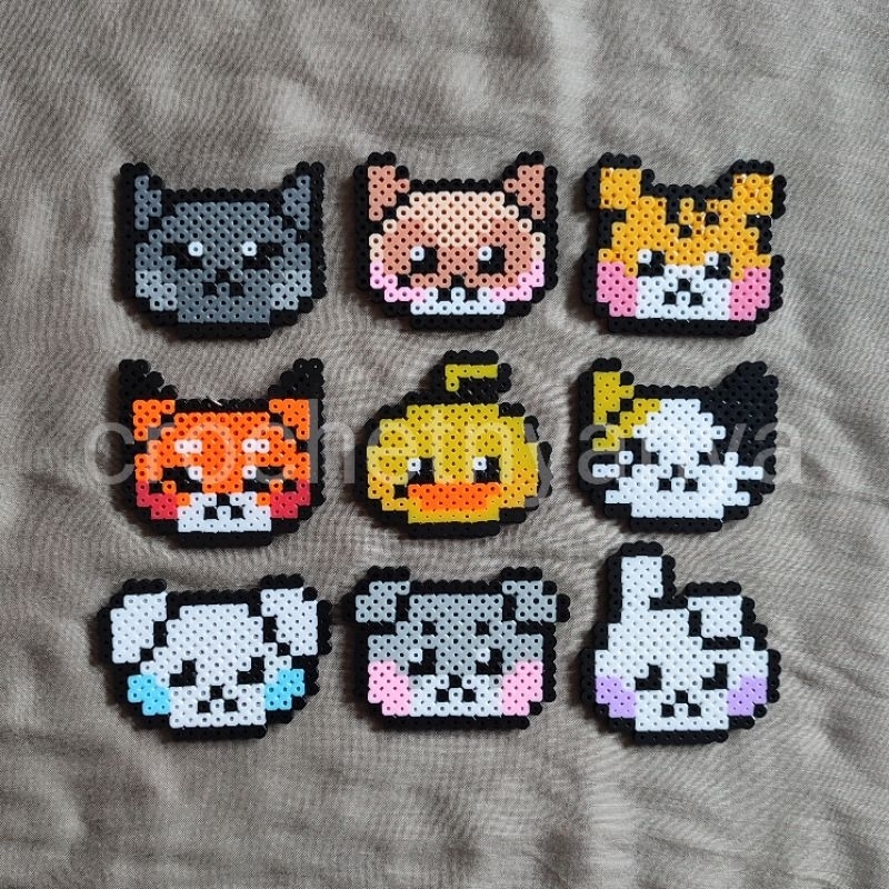 Jual Ready Perler Hama Beads Keychain Zeroni ZB1 Zerobaseone ...