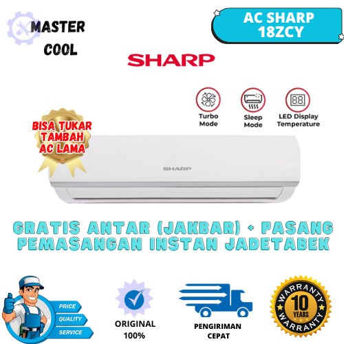 Jual AC SHARP AH - A 18ZCY AC SHARP 2PK R32 AH - A 18ZCY | Shopee Indonesia