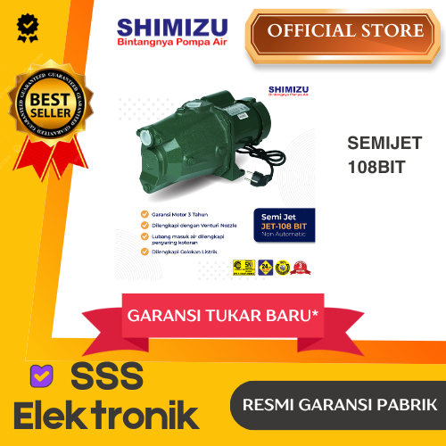 Jual POMPA AIR SEMI JET SHIMIZU 108 BIT GARANSI RESMI ORIGINAL 100% | Shopee Indonesia