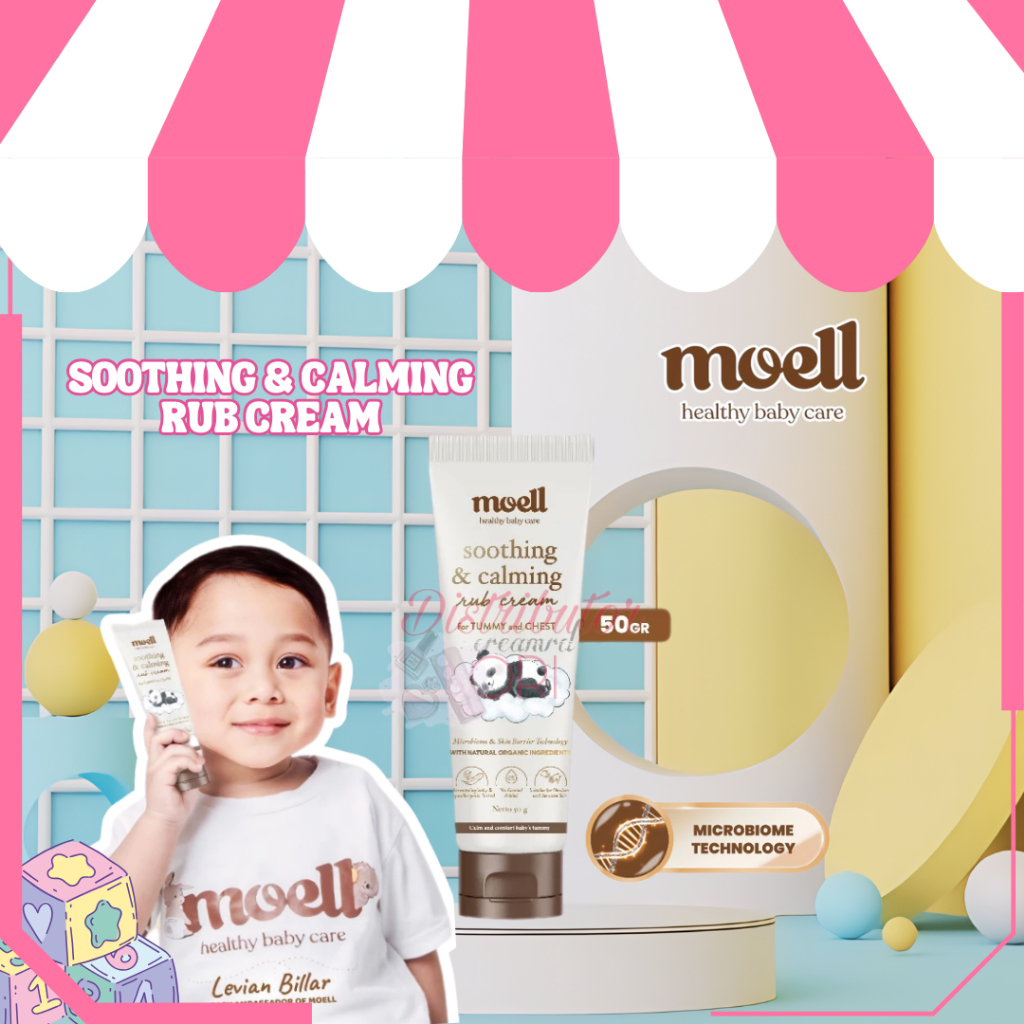 Jual Moell Soothing & Calming Rub Cream With Red Ginger Gentle Calm ...